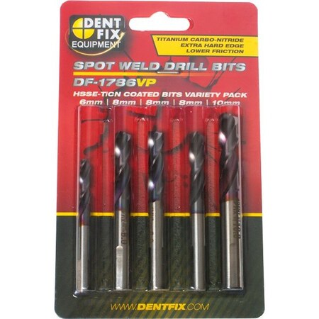 Dent Fix Equipment PACK SPOT WELD DRILL BITS ASSORTED DF1786VP | Zoro